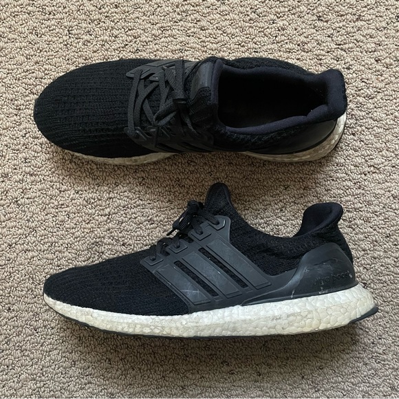 adidas | Shoes | Adidas Ultraboost Bb666 Mens 95 Black Running Shoes ...